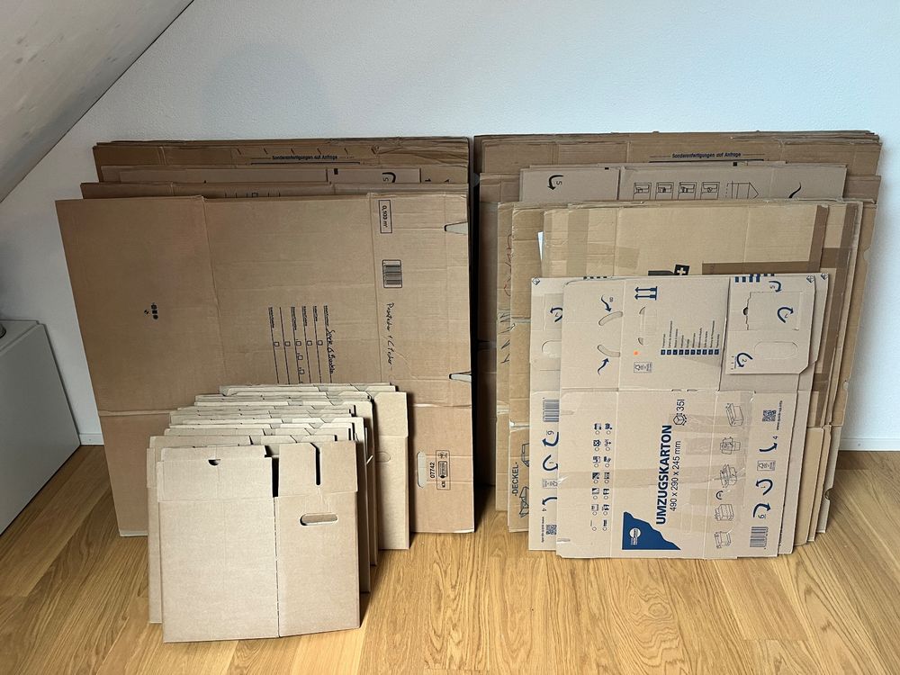Wunderbar Gebrauchte Umzugskartons Zu Verschenken Ebenbild