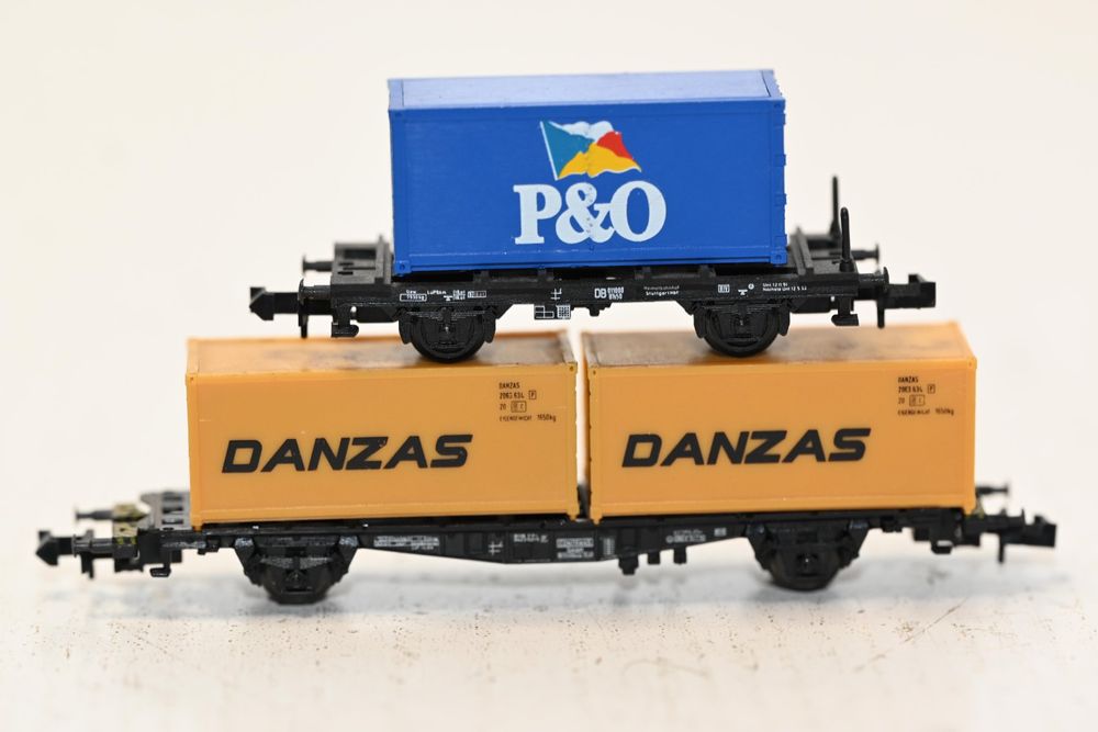 Containerwagen Danzas /P&O Trix Spur N ohne OVP (Gebraucht) in Laupen ...