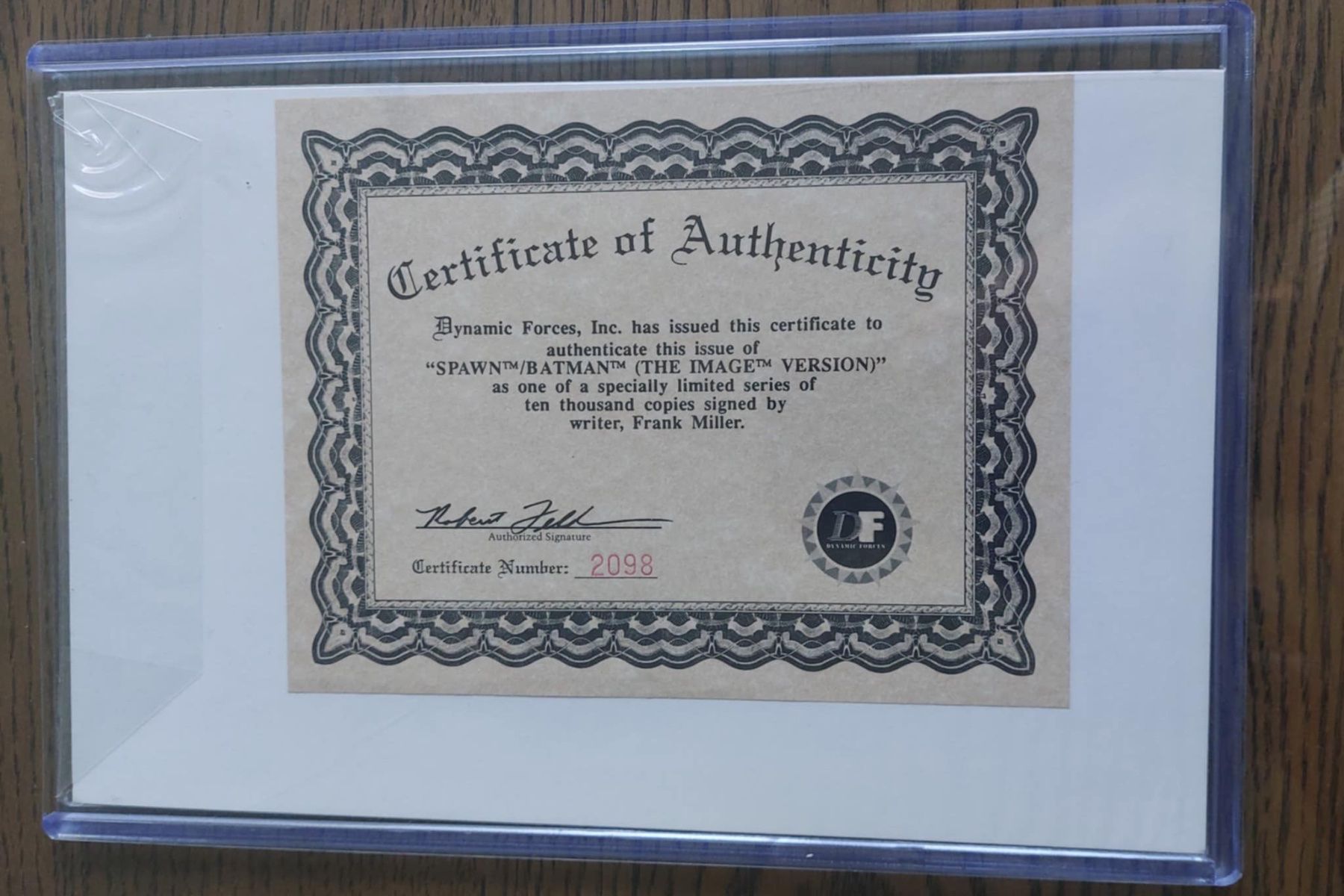 Spawn/Batman – Signiert Todd McFarlane – Dynamic Forces (Neu (gemäss ...