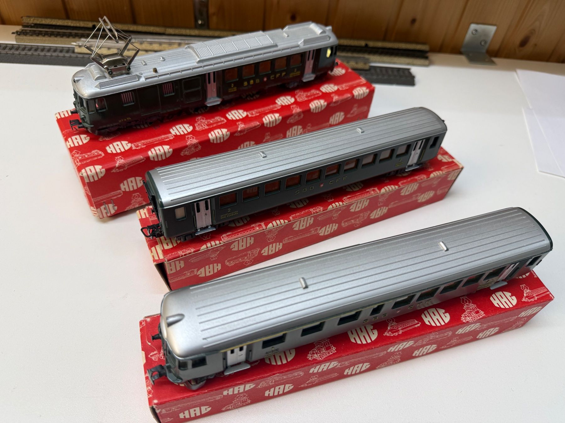 Hag 3-teiliger Triebwagen BFe 4/4, grün, Wechselstrom (Gebraucht) in ...