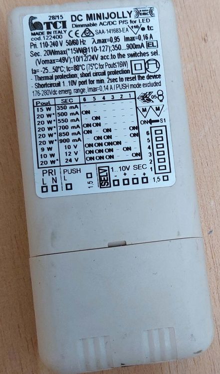 TCI Mini Jolly 1...10V & PUSH mit Kabel und 2 pol. Stecker | Kaufen auf ...