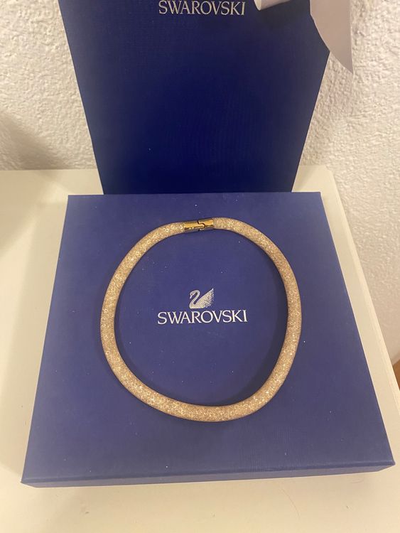 Swarovski Kette neu und original gold | Kaufen auf Ricardo