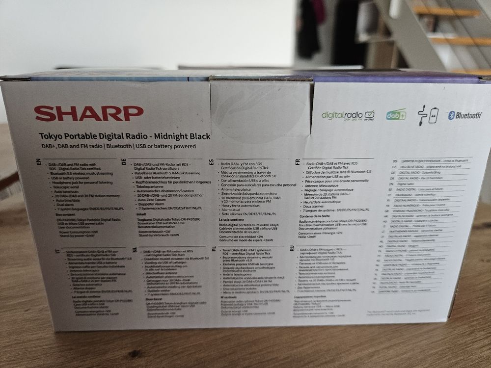 SHARP Tokyo Digitalradio DAB+/FM Bluetooth neuwertig (Neu und ...