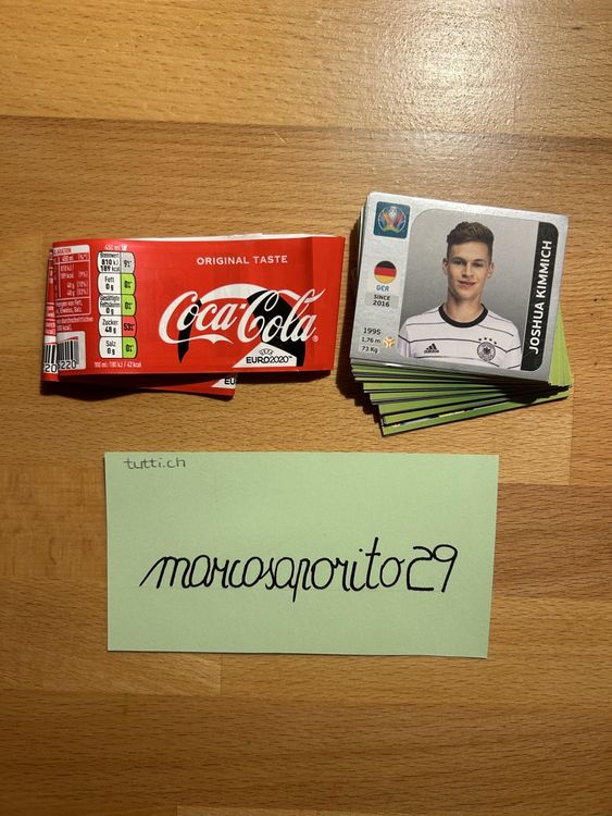 EURO 2020 PANINI STICKERS, 50 + 2 Coca-Cola stickers | Kaufen auf Ricardo