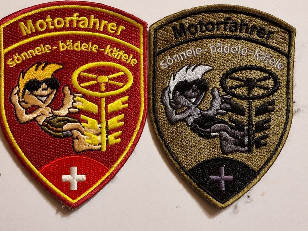 Armée Abzeichen Duo Badges Motorfahrer (Neu (gemäss Beschreibung)) in ...