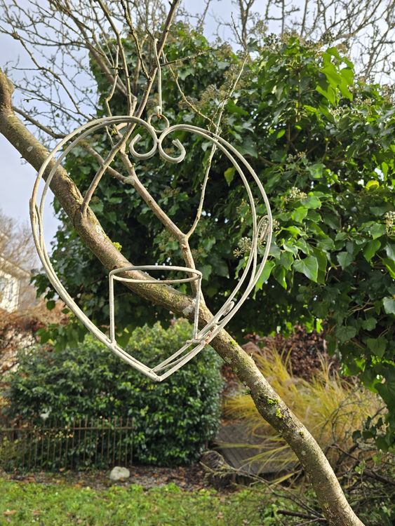 Metall Herz Deko zum Hängen Garten Balkon auch für Pflanzen (Gebraucht ...