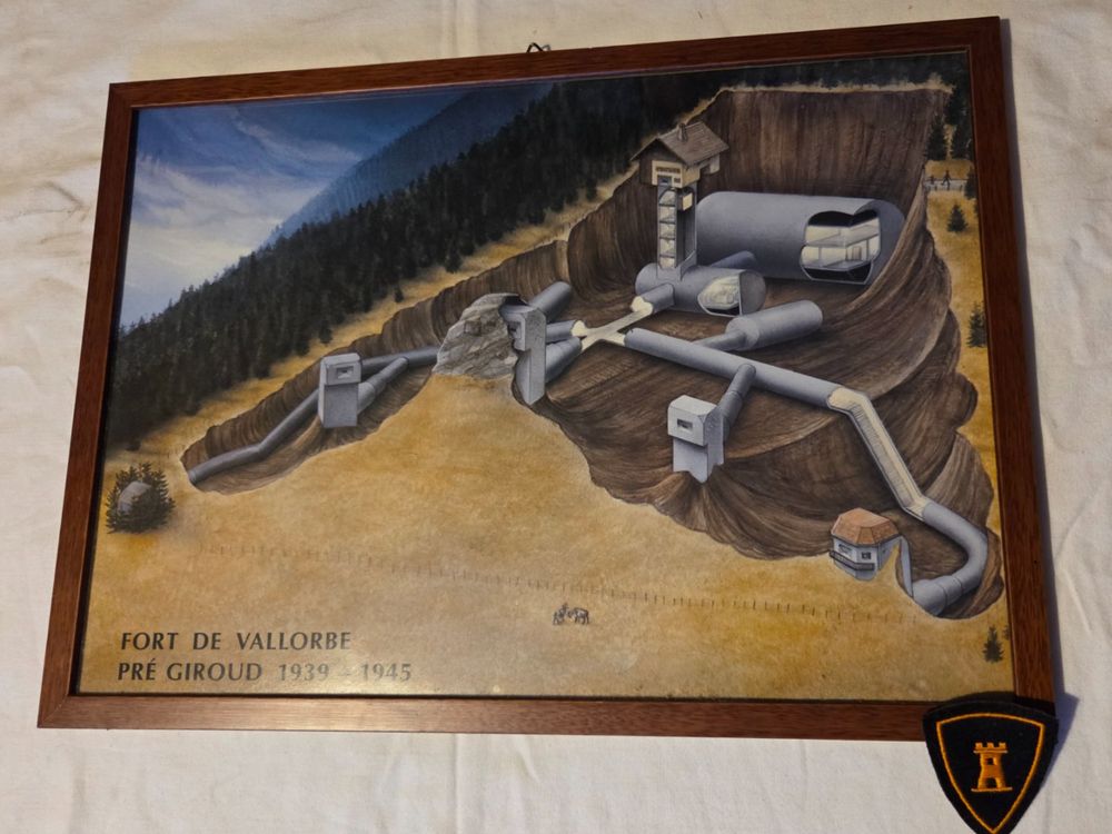 Cadre fortification fort de Vallorbe Pré Giroud 1939-1945 (D'occasion ...