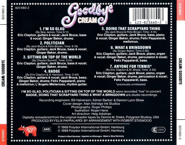 CD Cream - Goodbye (1969) (Gebraucht) in Möriken AG für CHF 3 – mit ...
