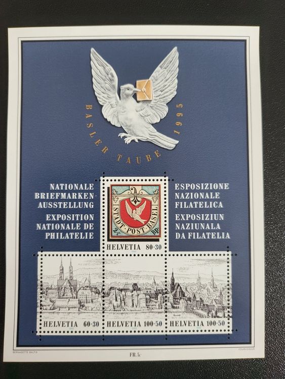 Briefmarke Basler Taube 95 (Neu (gemäss Beschreibung)) in Weinfelden für CHF 7 – mit Lieferung ...
