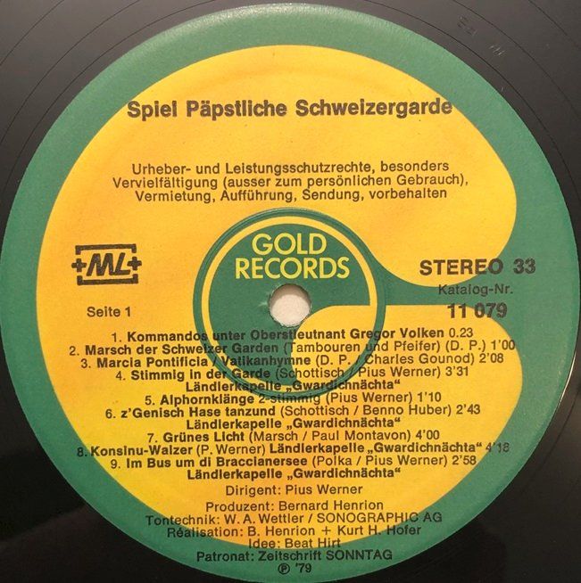 Spiel Päpstliche Schweizergarde (LP) (Gebraucht) in Grüningen für CHF 5 ...