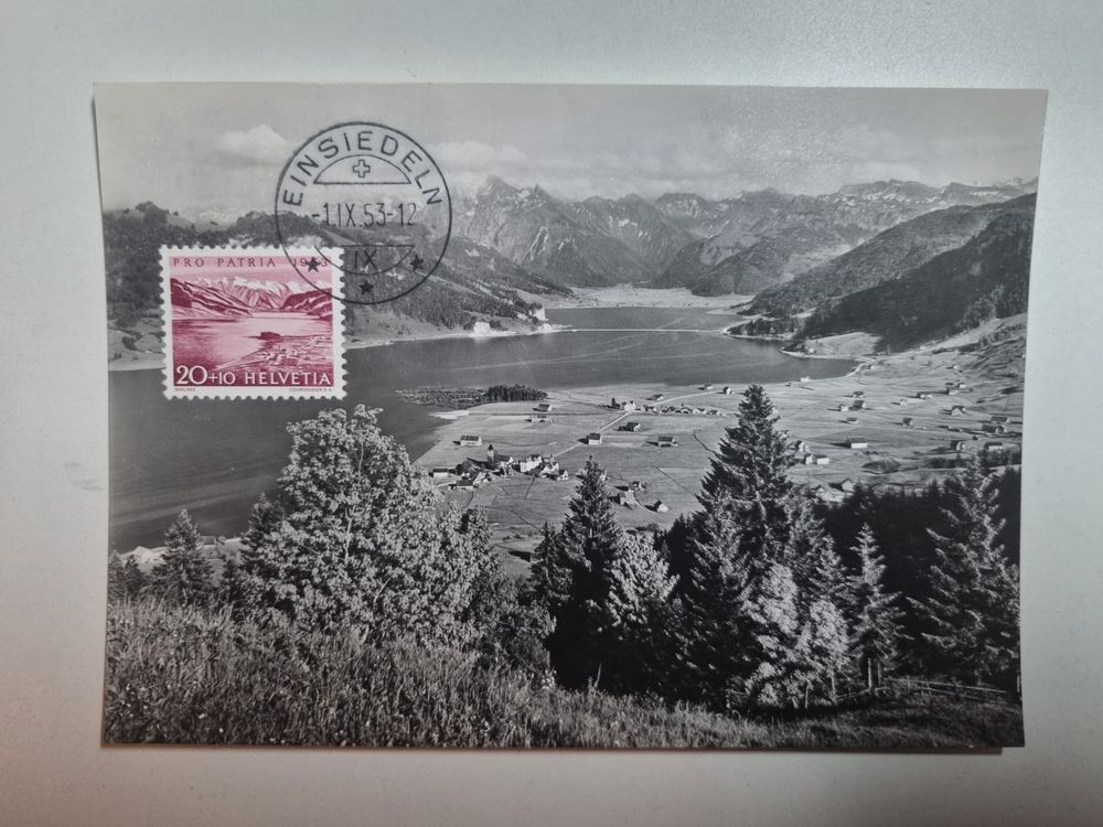 1953 Maximumkarte Pro Patria Sihlsee (Gebraucht) in Arni AG für CHF 15 – mit Lieferung auf ...