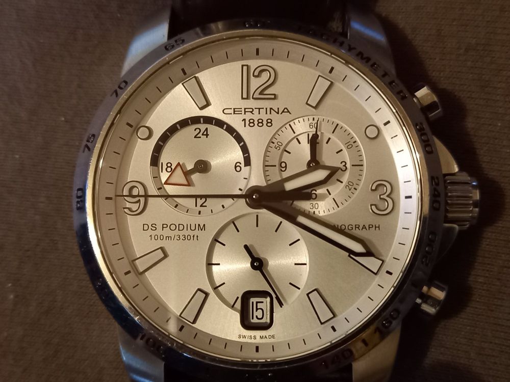 Certina DS Podium Chronograph, quarz, läuft (Gebraucht) in Glattbrugg für CHF 159 – mit ...