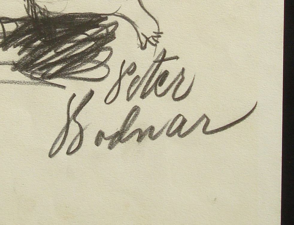 Akt Zeichnung von Peter Bodnar 1928-2021 | Kaufen auf Ricardo