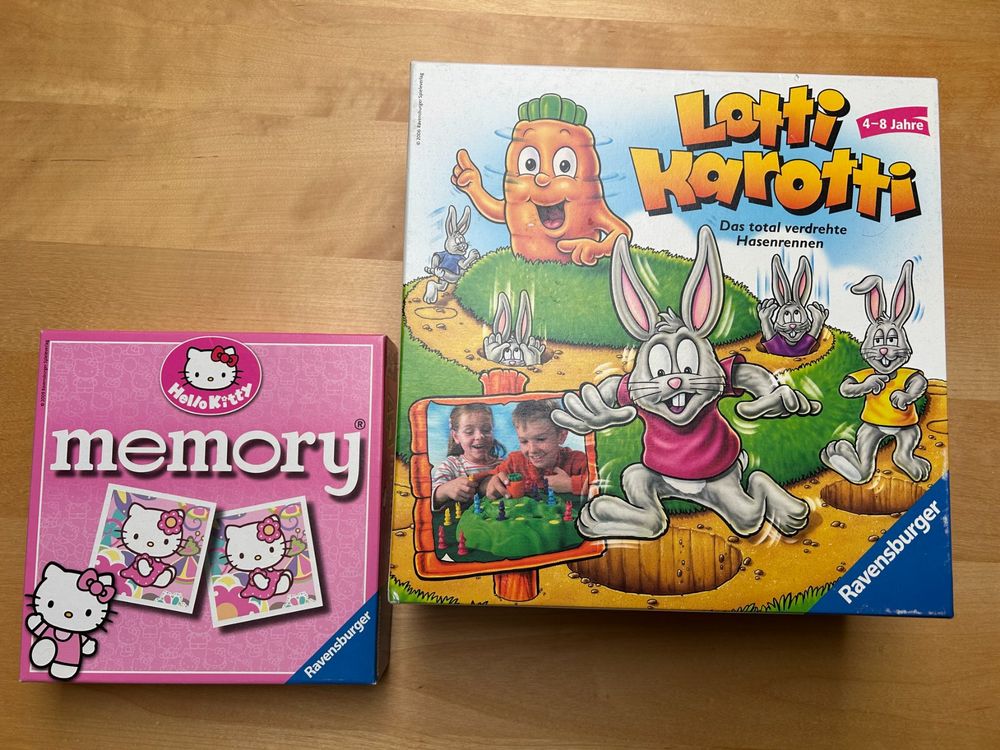Lotti Karotti und Hello Kitty Memory von Ravensburger (Gebraucht) in ...