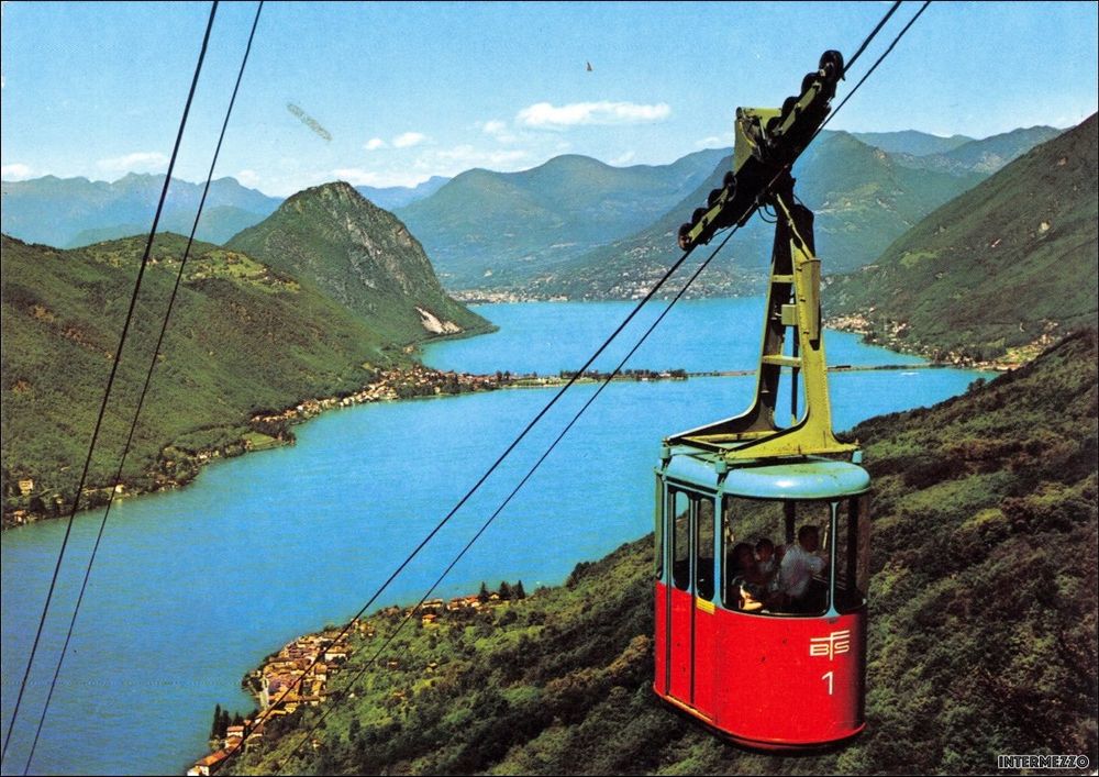 Serpiano TI // 1970 Seilbahn Brusino - Serpiano (Gebraucht) in Basel ...