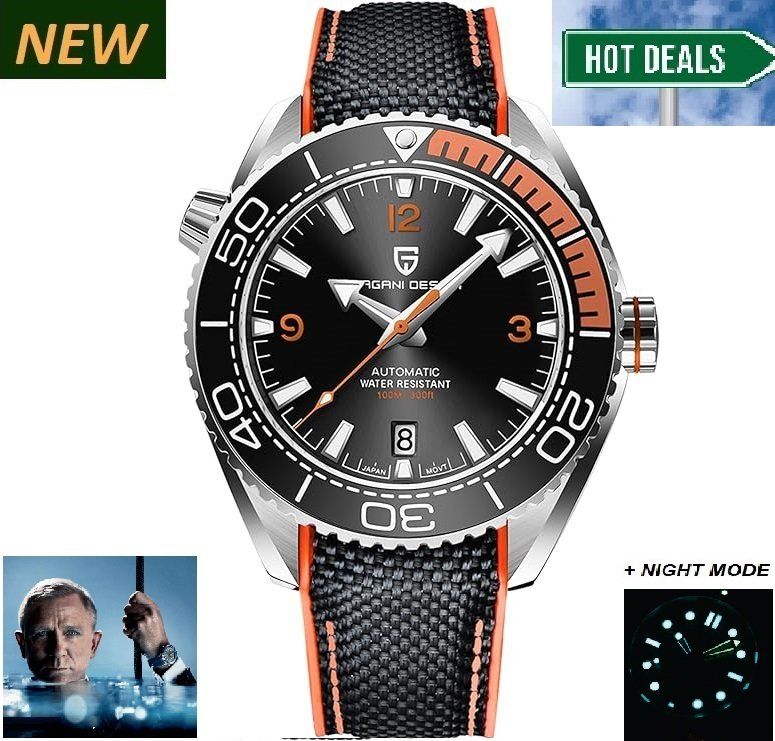 Pagani Design Automatikuhr Keramik-Lünette (Omega Hommage) | Comprare ...