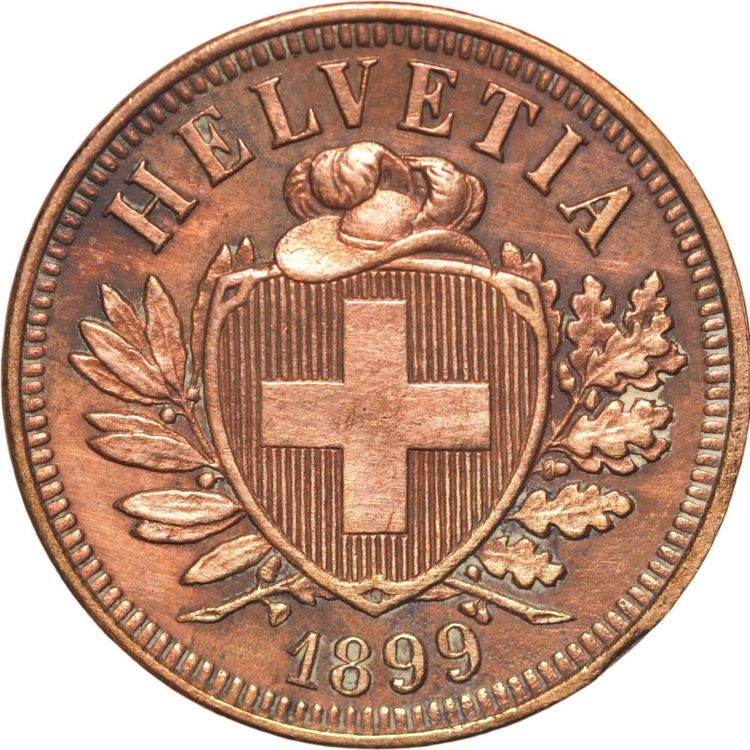 Schweiz 2 Rappen 1899 (Gebraucht) in Liestal für CHF 12 – mit Lieferung auf Ricardo kaufen
