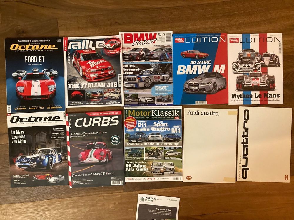 Div. Automagazine und Audi Quattro Prospekte | Kaufen auf Ricardo