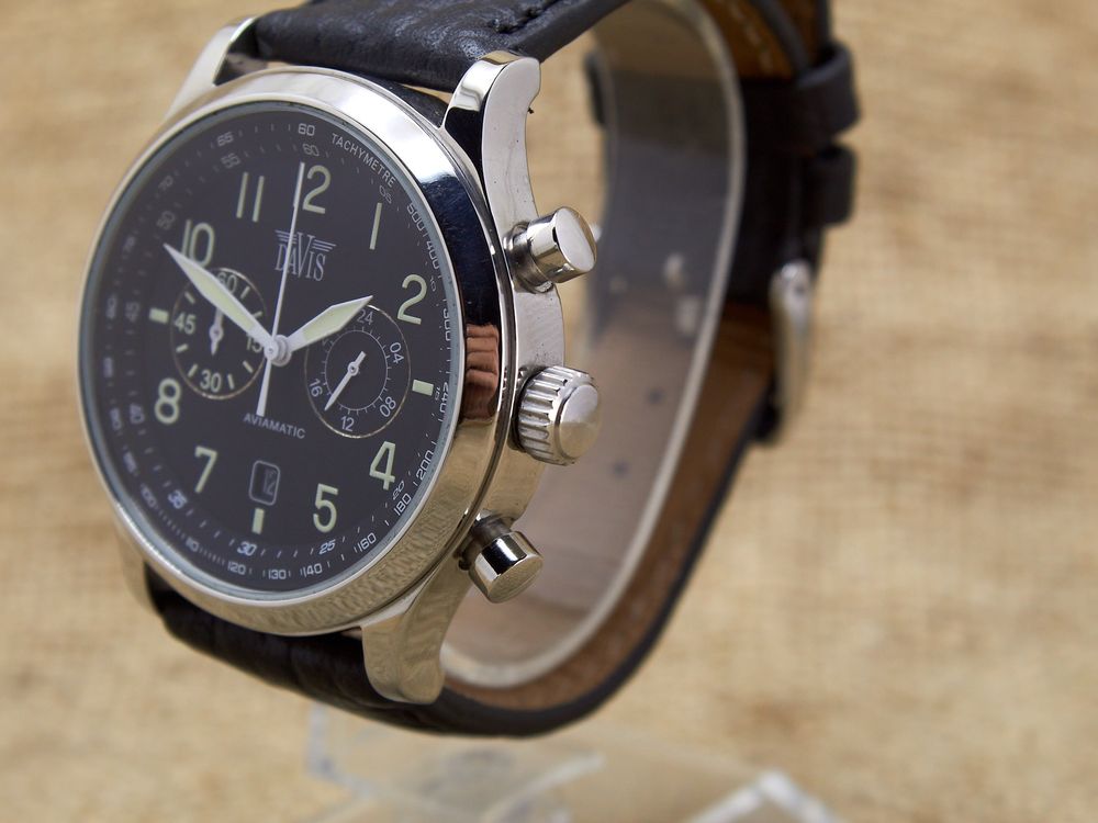 Chronograph Uhr, Herren, Davis 1020 | Kaufen auf Ricardo