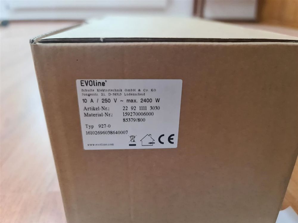 Evo Line Square80 1xT13+1xUSB+QI Funktion ab 1.- (Neu und originalverpackt) in Krinau für CHF 11 ...