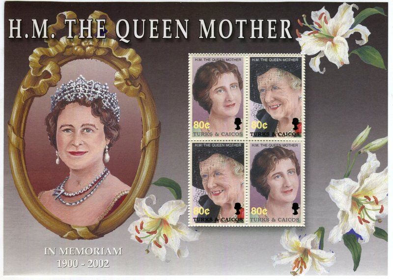 Block "Queen Mum". Turks- und Caicosinseln. (Neu und originalverpackt ...