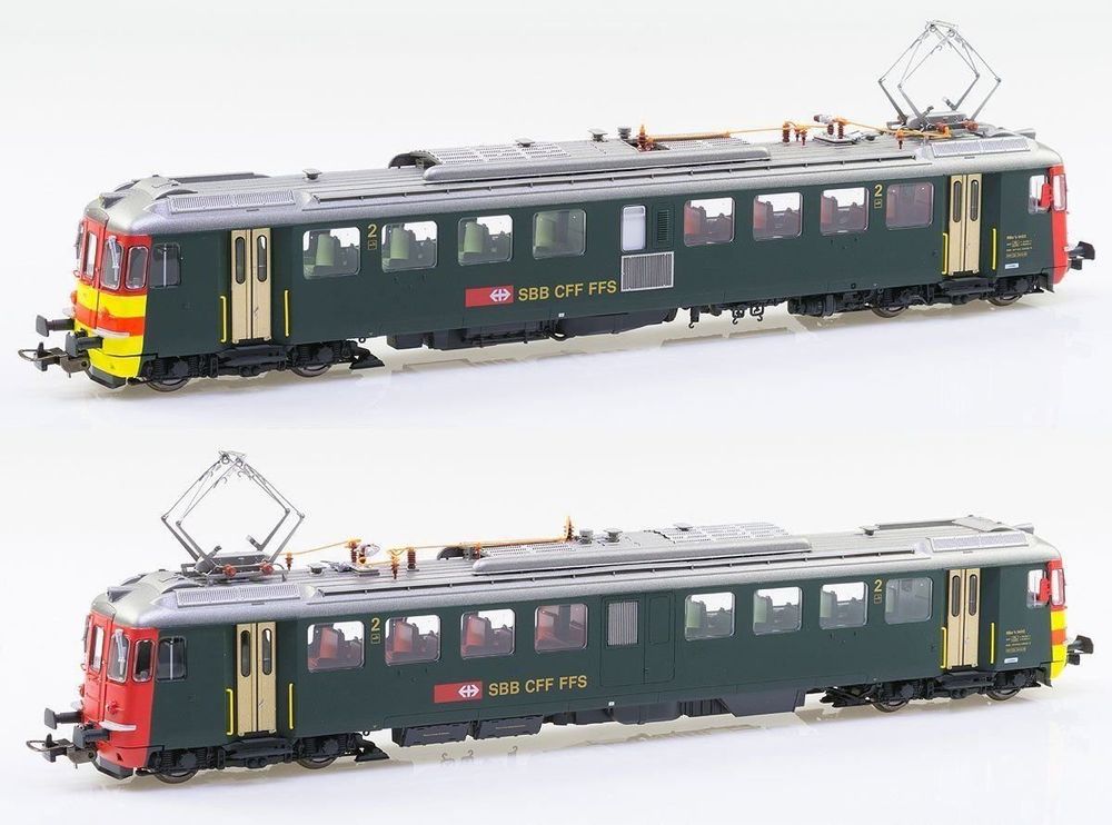 PIKO 96832 SBB RBe 4/4 Seetal Triebwagen + BDt grün/rot DC (Neu (gemäss ...