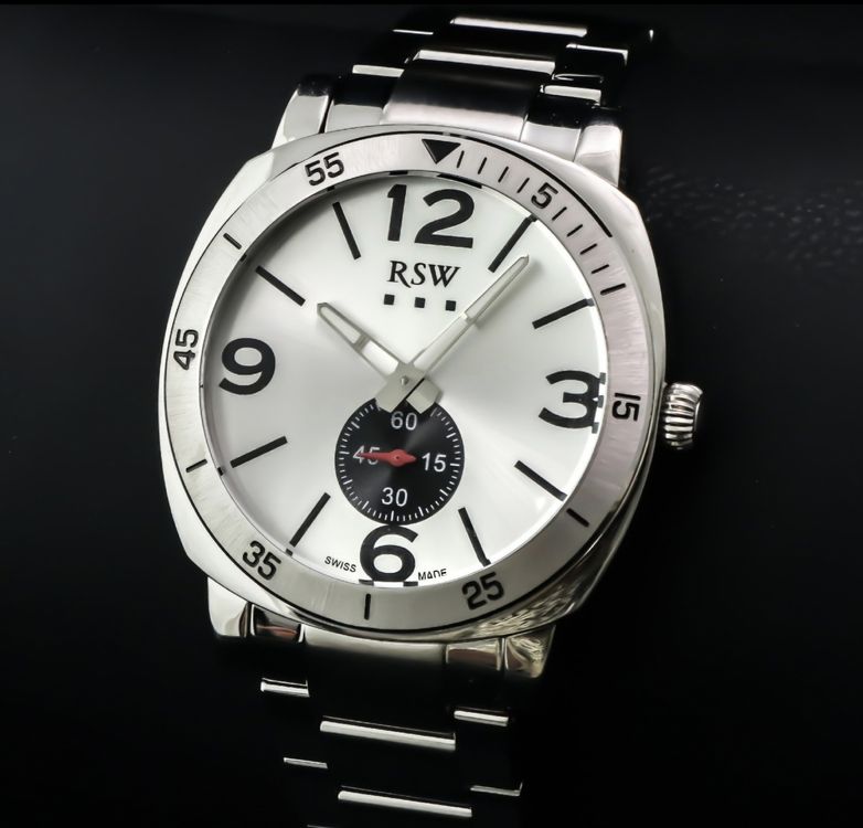 RSW Swiss Made Herrenuhr Edelstahl Armbanduhr,2 J.Garantie | Kaufen auf ...