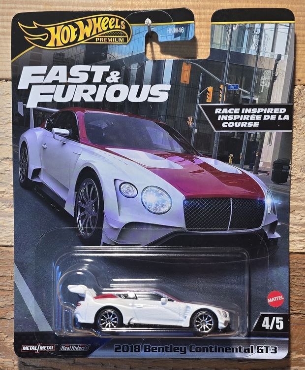 HotWheels Fast&Furious 2018 Bentley Continental GT3 Premium (Neu und ...