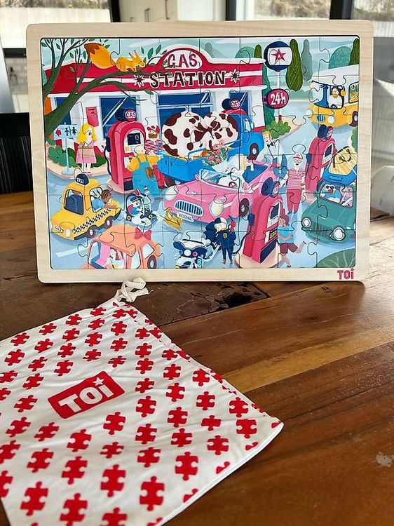 Toi World Puzzle en bois 48 pcs. XL avec cadre (Gebraucht) in Blonay ...
