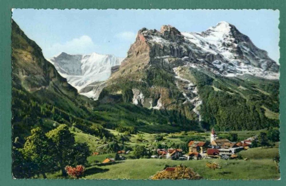 Grindelwald mit Fiescherhörner und Eiger, 1950 (Gebraucht) in Sargans für CHF 1 – mit Lieferung ...
