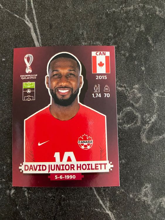 Panini WM 22 CAN 19 DAVID JUNIOR HOILETT | Kaufen auf Ricardo