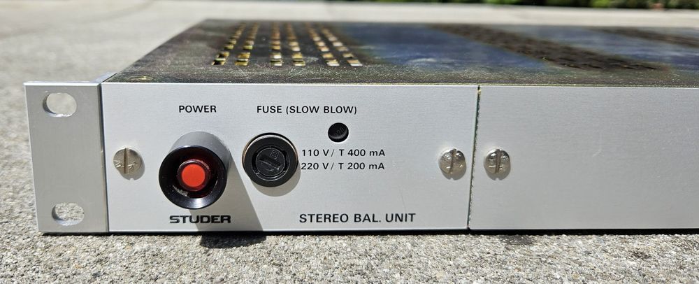 Original STUDER Balancing Unit Symmetrierer inkl. Broschüre | Kaufen ...