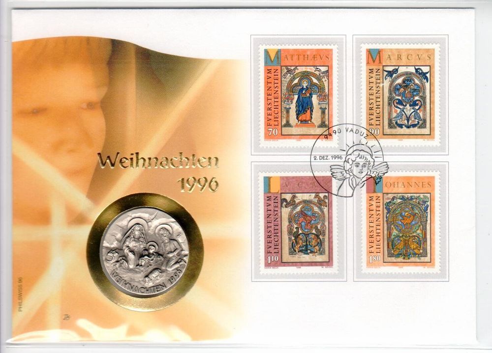 Münzbrief, Weihnachten 1996 - ( GL900 ) | Kaufen auf Ricardo