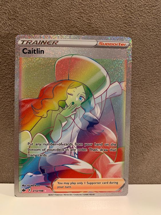 213/198 Caitlin ENG Pokemon Chilling Reign Rainbow | Kaufen auf Ricardo