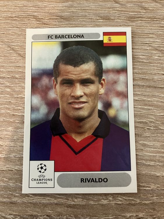 Panini Champions League 2000 2001 RIVALDO Barcelona (Neu (gemäss ...