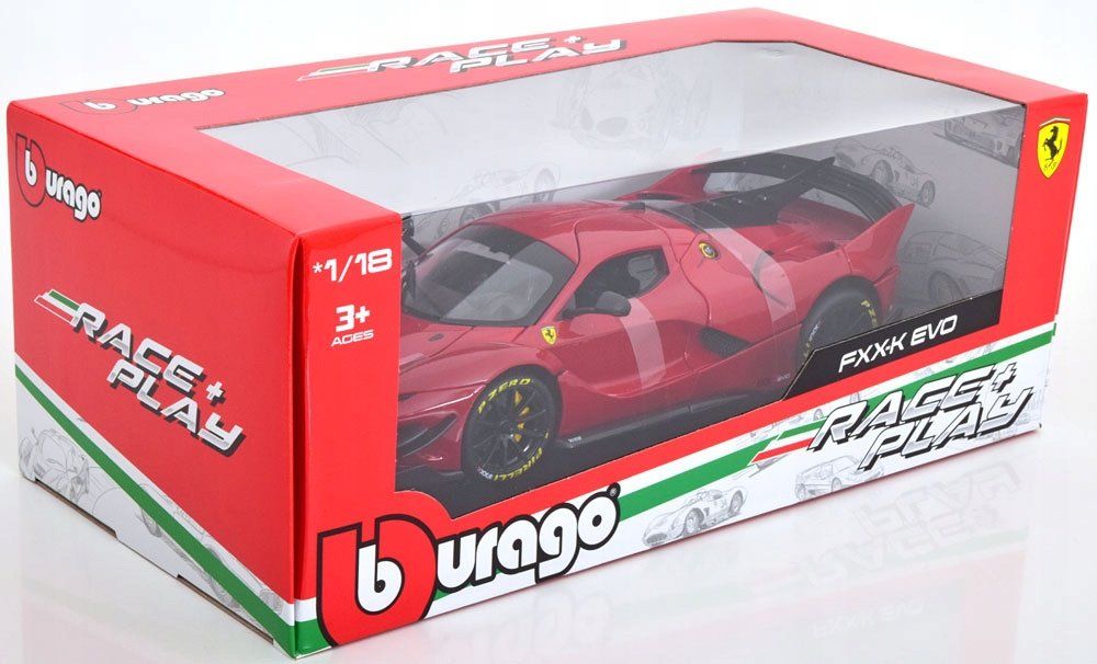 Ferrari FXX-K EvoHybrid 6.3V12 2018 1:18 Bburago NOVP+Gratis (Neu und ...