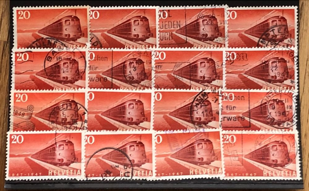 Nr.221 Steckkarte mit Stempel Gotthardsschnellzug | Kaufen auf Ricardo