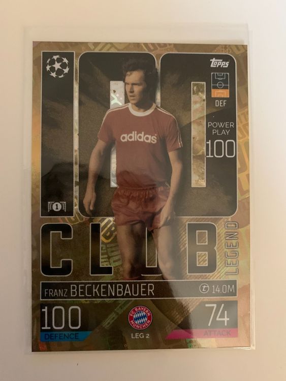 Franz Beckenbauer Club 100 Legenden Karte | Kaufen auf Ricardo