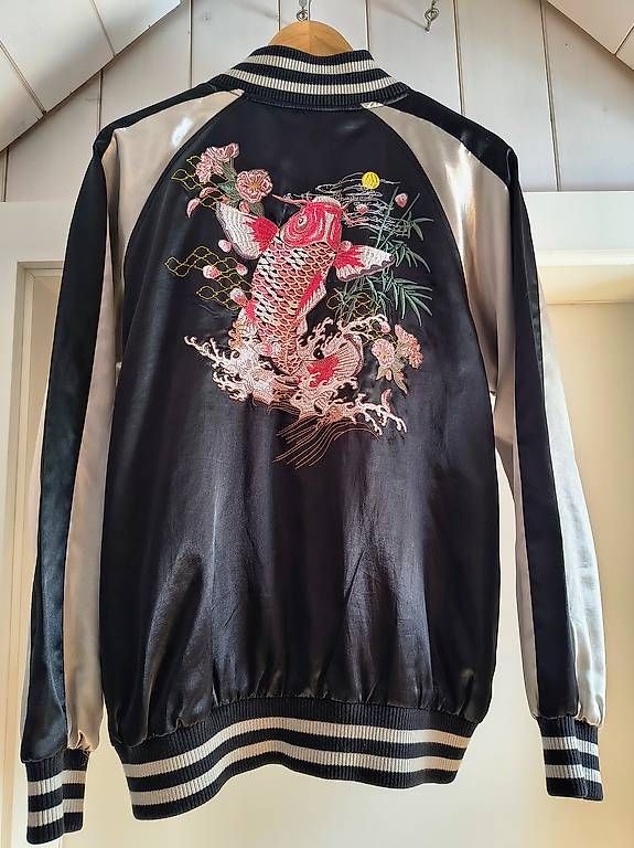 Sukajan Bomberjacke aus Japan, Gr. JP L (EU S-M), Koi-Fisch (Gebraucht ...