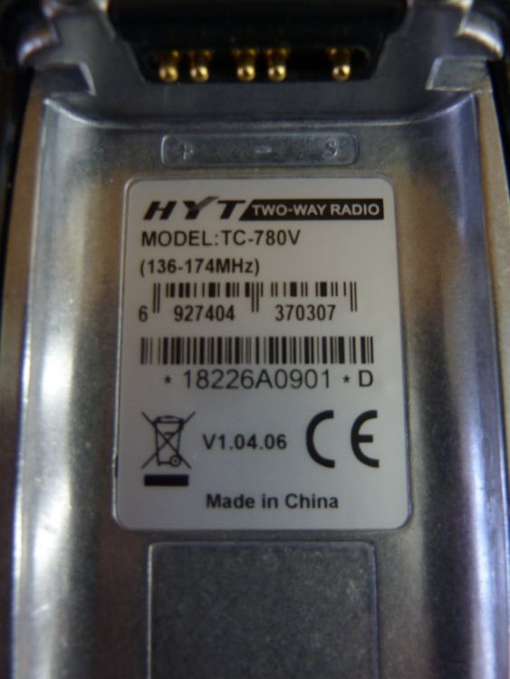 Hytera HYT TC-780 REGA Handfunkgerät & Original Ladestation (Gebraucht ...