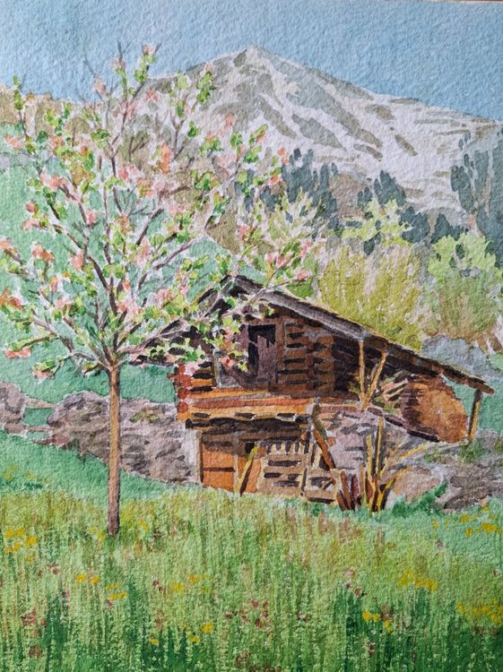 Aquarell Ferdinand Meyer-Streiff Engi GL 1927 | Kaufen auf Ricardo