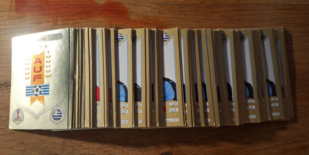 Panini WM 2018 / CH-Version / 149 Stickers vom Team Uruguay (Gebraucht ...