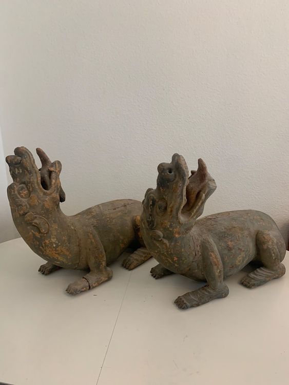 Antike handgeschnitzte Holz-Drachen (Gebraucht) in Zürich für CHF 170 ...