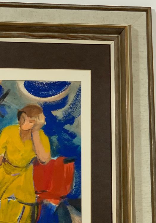 Karl Schlageter (1894-1990) Gemälde Frau im Gelben Kleid (Gebraucht) in Root für CHF 170 – mit ...