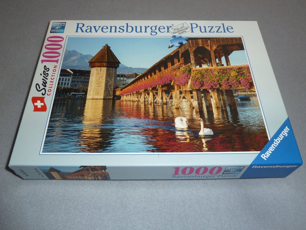 Swiss Collection Puzzle "Luzern Kapellbrücke" 1000 Teile (Gebraucht) in Hofstetten SO für CHF 8 ...