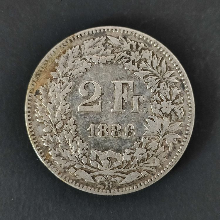 2 Franken Silbermünze 1886 | Kaufen auf Ricardo