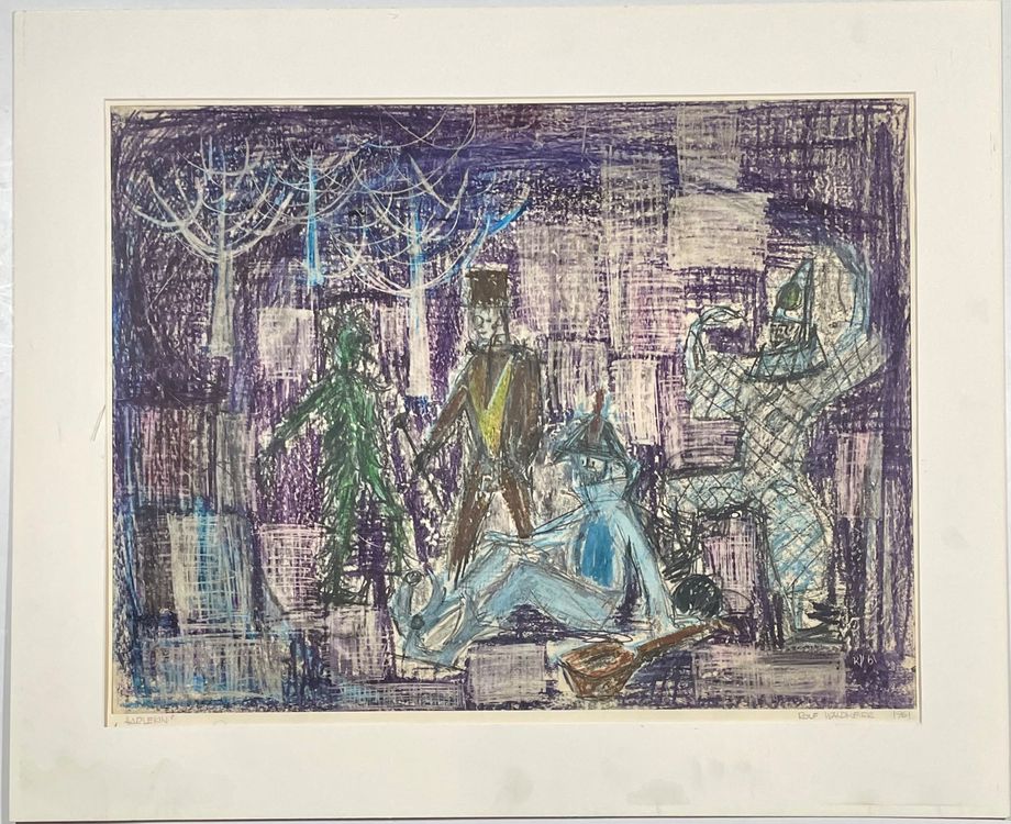 ROLF WALDMEIER HARLEKIN Mischtechnik Handsigniert/Mono. (Gebraucht) in Root für CHF 10 – mit ...