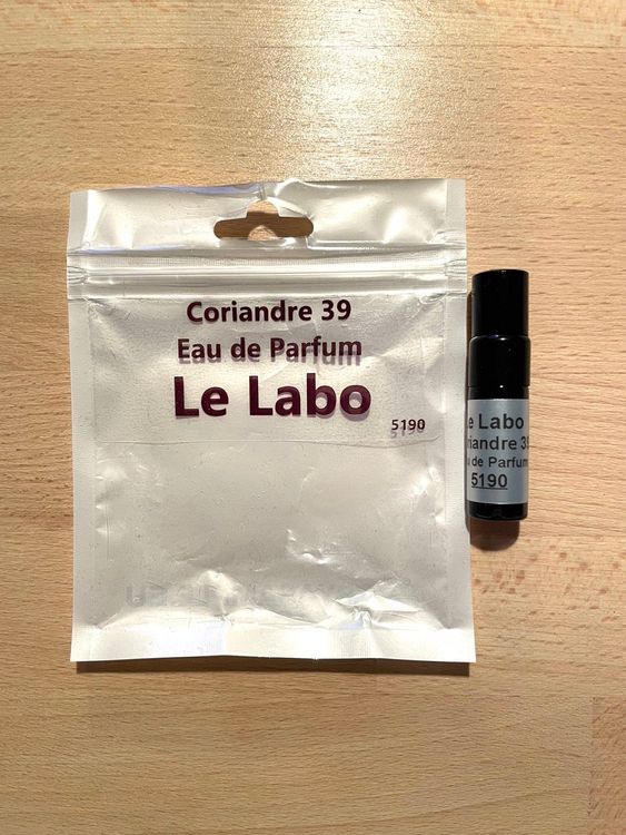 Le Labo Coriandre 39 Sample, Probe – 2 ml (Neu (gemäss Beschreibung ...