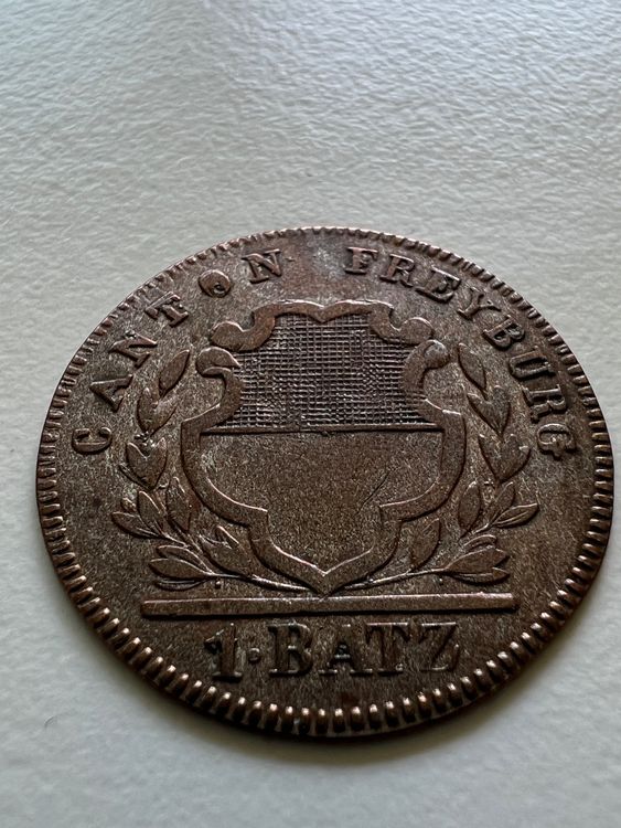 AB 1.- CHF!! Kantonsmünze Freiburg 1 Batzen 1830 (Gebraucht) in Schaffhausen für CHF 15 – mit ...