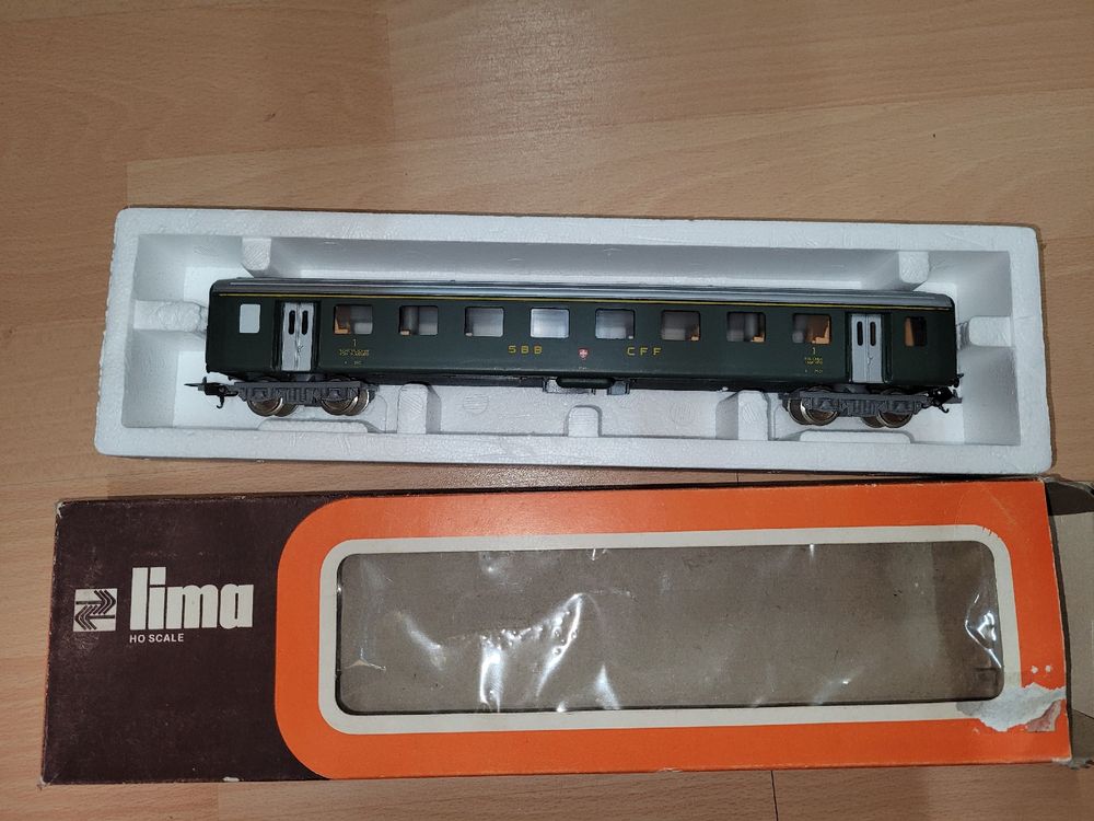 Lima SBB CFF Personenwagen grün, H0 (Gebraucht) in Walliswil-Nbipp für ...
